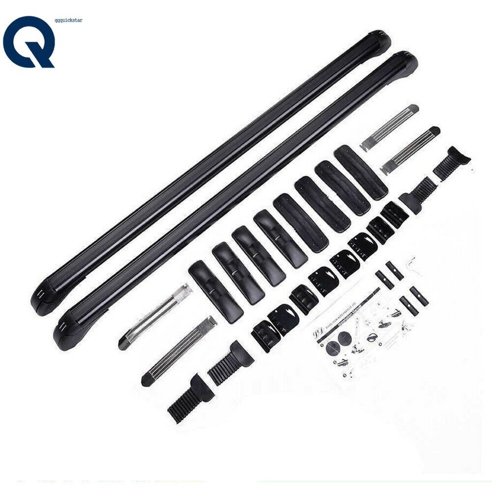 Universal Car Top Luggage Roof Rack Cross Bar Carrier Adjustable Window ...