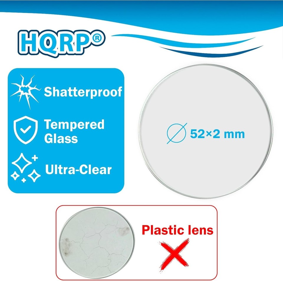 3-Pack Glass Lens for Maglite C or D Cell Flashlights 52×2 mm, Tempered ...