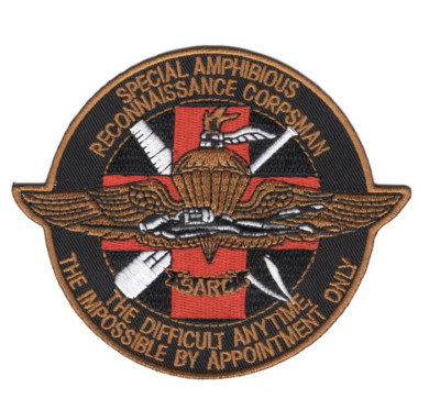 4.5" NAVY SPECIAL AMPHIBIOUS RECONNAISSANCE CORPSMAN EMBROIDERED PATCH ...
