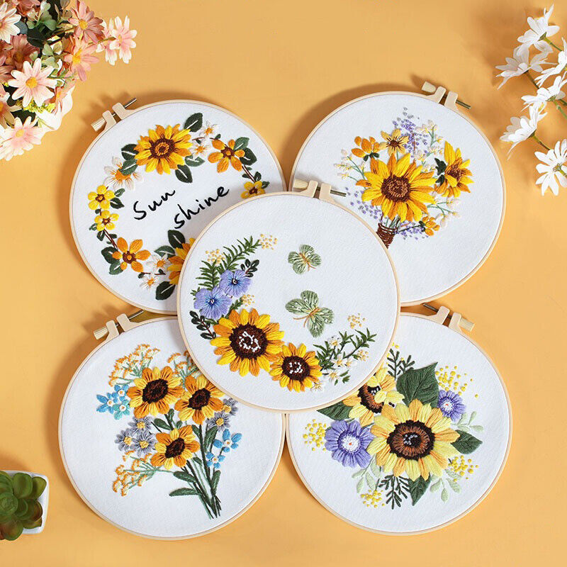Cross Stitch Kit Set for Beginners-Handmade Embroidery DIY Craft Pro ...