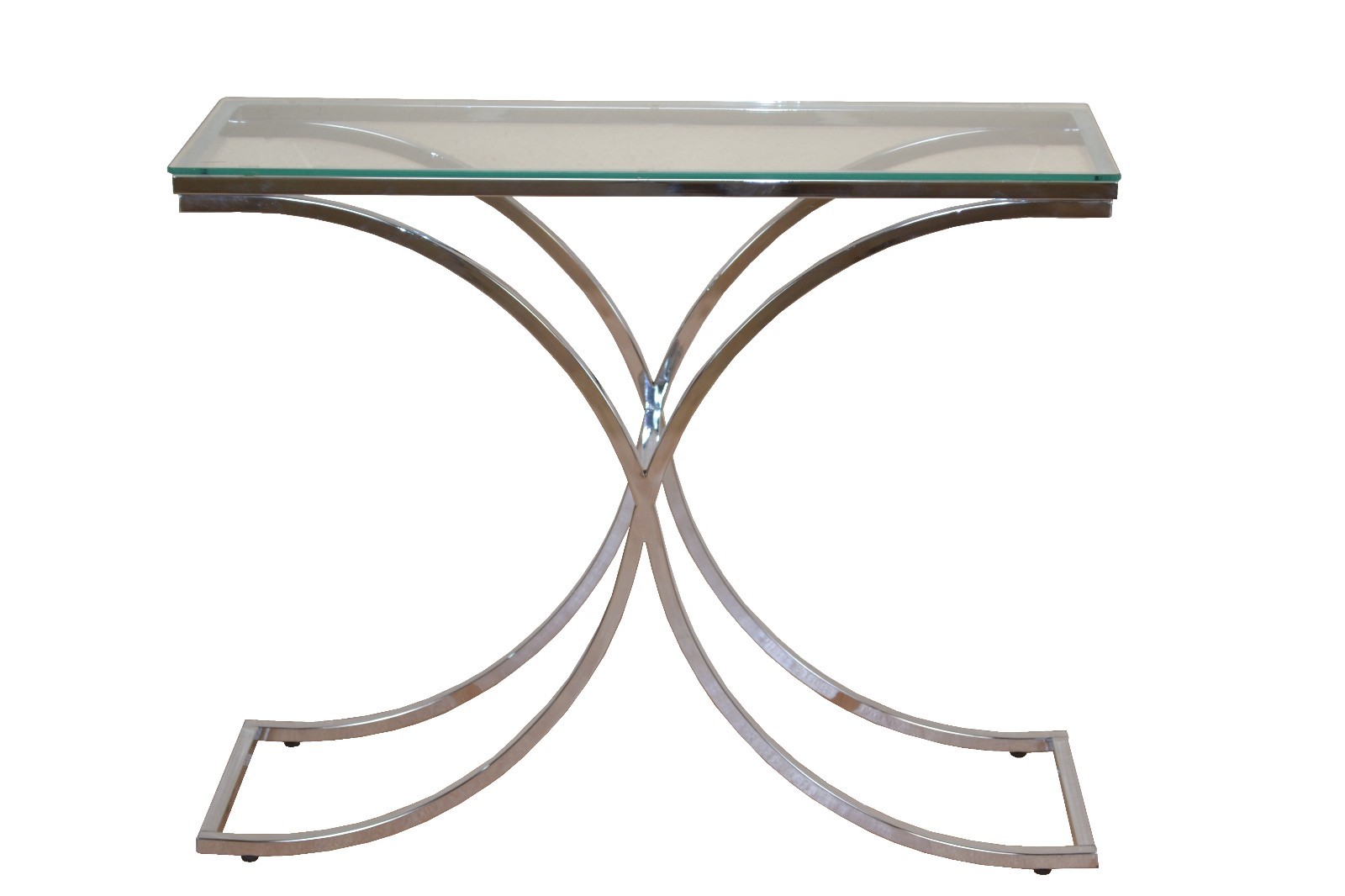 moderner Konsolentisch verchromt design Konsole edler Beistelltisch ...