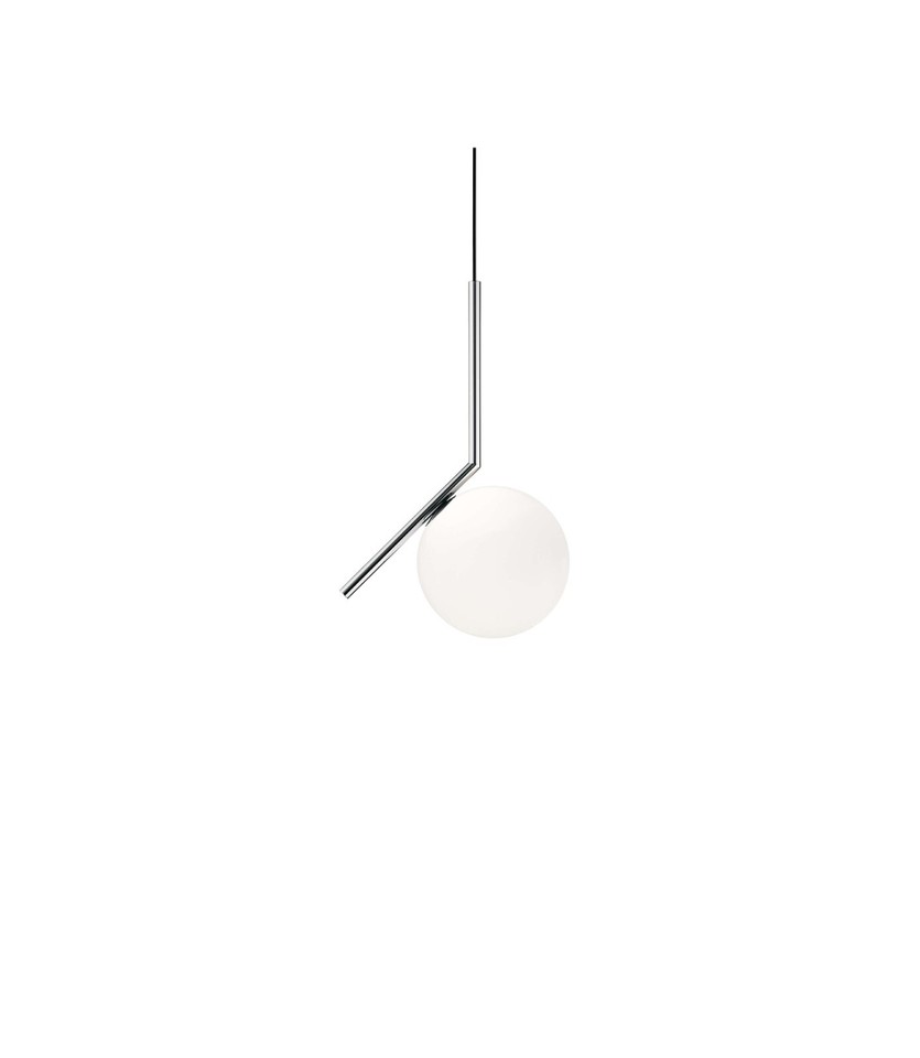Flos IC Light S2 Chrome pendant light fixture suspension | eBay