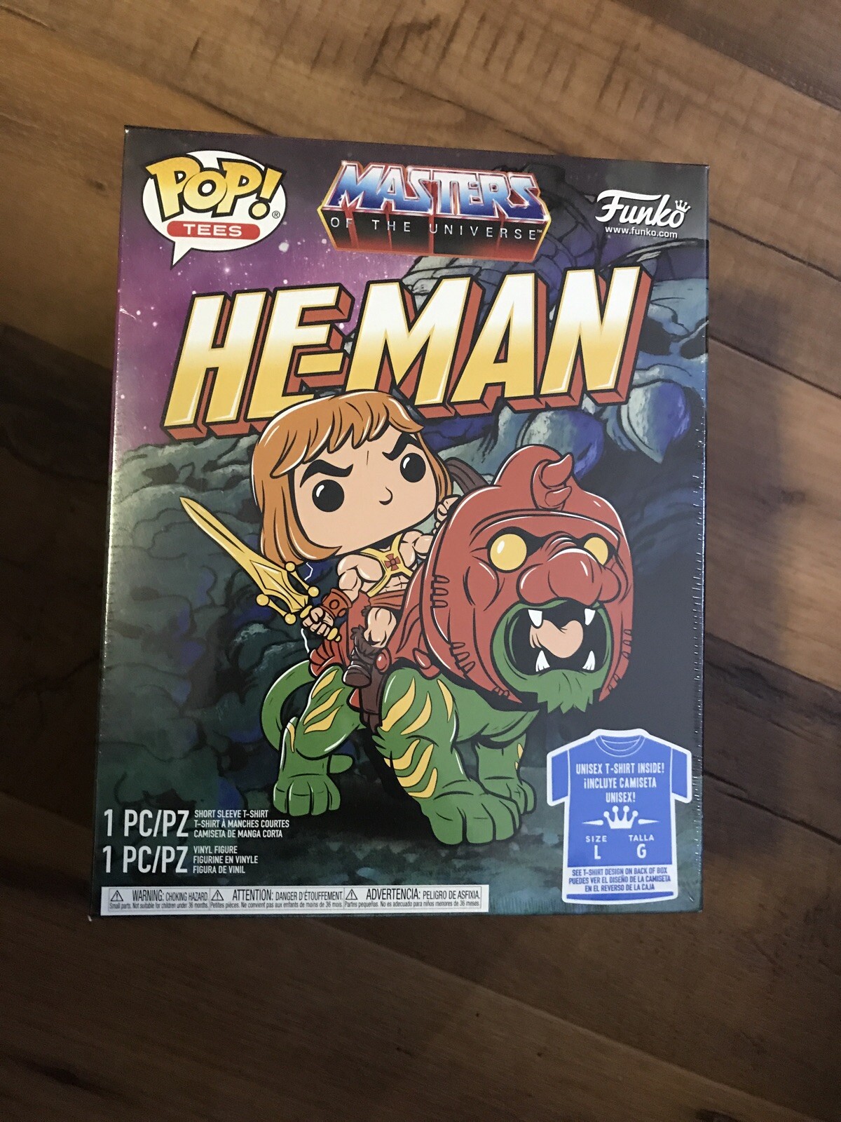 Funko POP! Masters of the Universe He-Man Pop & Tee Walmart Exclusive ...