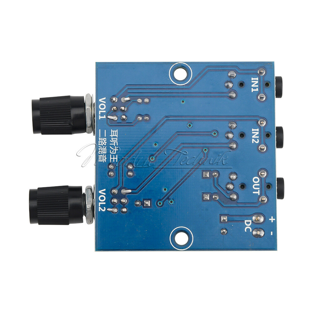 Stereo Audio Signal Mixer Board Mix 2way 4way Input 1way Output 3.5mm ...
