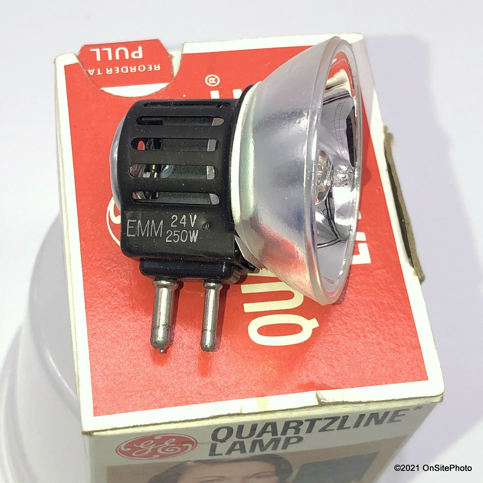 General Electric Quartzline EMM/EKS Lamp Projector Bulb 24V 250W NOS ...