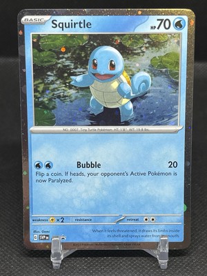 Squirtle COSMOS Holo Scarlet & Violet 151 Black Star Promo SVP 048 ...