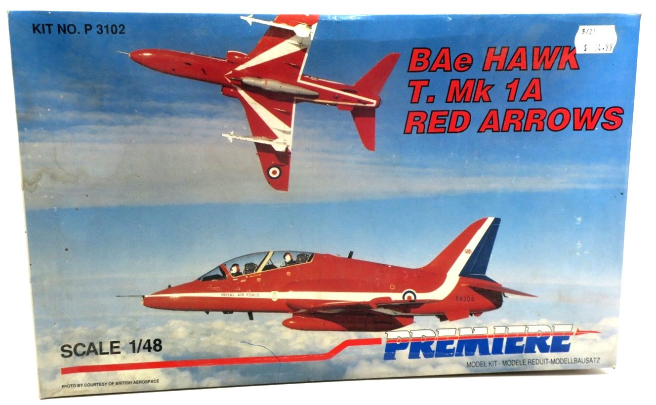 Premiere 1/48 BAe Hawk T. Mk 1A Red Arrows Model Kit #P3102 | eBay