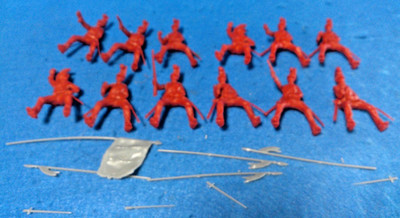 Classic Toy Soldiers, Alamo/Napoleonic Helmeted Cavalry x 12 RED 54MM ...