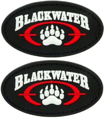 Blackwater Security PVC RUBBER Morale Patch | 2PC PVC Hook Backing 2.5 ...