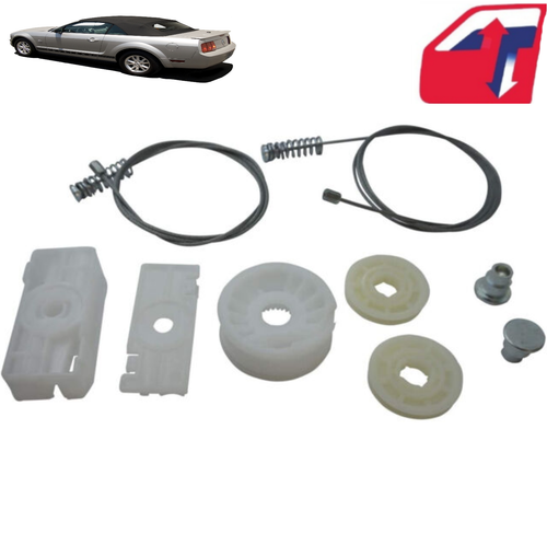 Fits 05-14 Ford Mustang Rear Quarter Window Regulator Repair Kit w ...