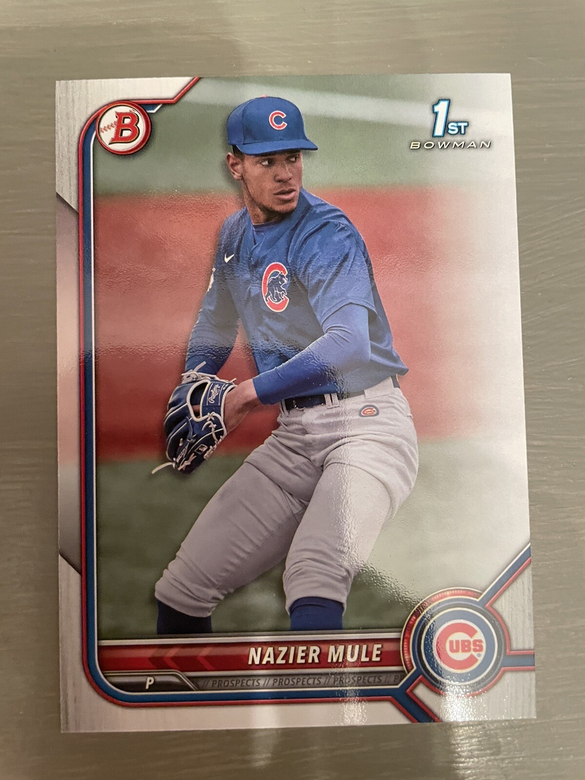 2022 1st Bowman Draft Paper Base #BD-77 Nazier Mule - Chicago Cubs | eBay