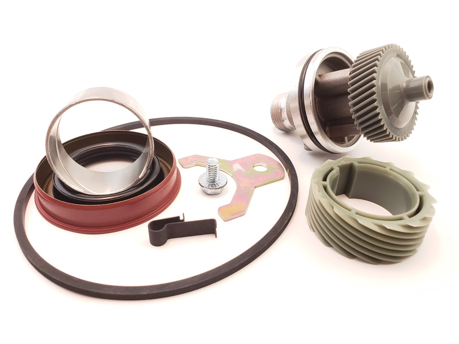 GM 700R4 Transmission Tail Housing Set up w 44 & 15 Tooth Speedometer ...