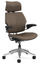 HumanScale Freedom Miso Brown Bizon Leather Aluminum Computer Office ...