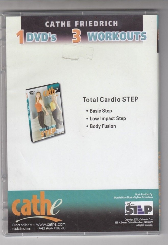 CATHE FRIEDRICH DVD - TOTAL CARDIO STEP WORKOUT | eBay