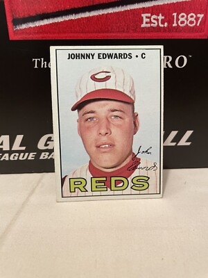 1967 Topps Baseball Card Johnny Edwards #202 EX Condition | eBay