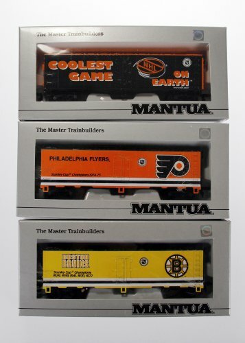 Mantua Boston Bruins Train Car Hockey Heavy 41' Steel Reefer Model 733 ...