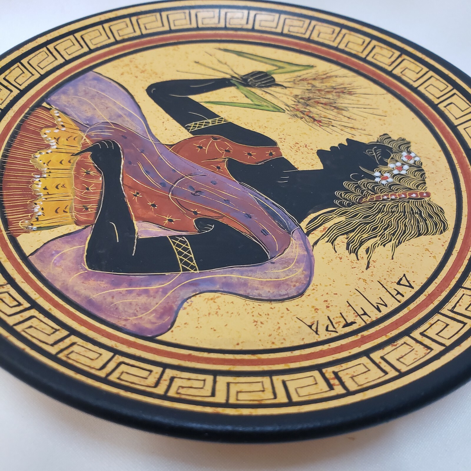 Demeter Goddess of Harvest Demetra Ancient Greek Hand Painted Art ...