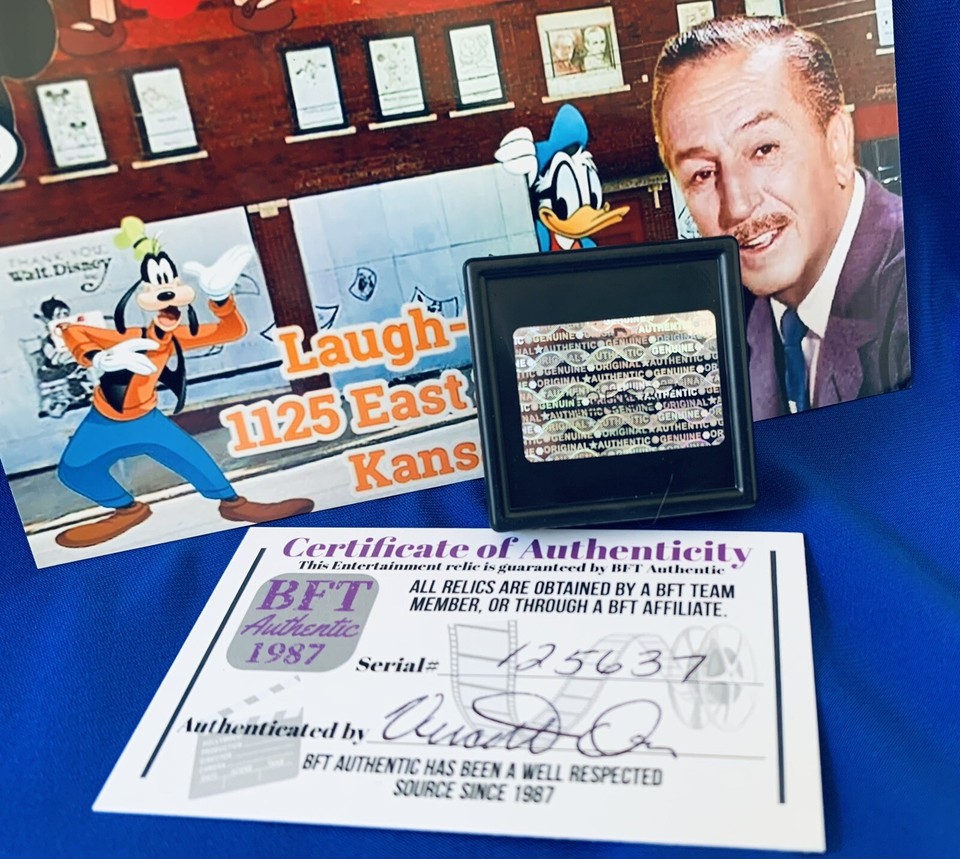 Walt Disney Original Studio Laugh-O-Gram Wood Artifact 1922 Kansas City ...