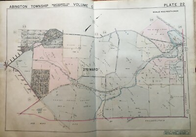 1937 ABINGTON TWP MONTGOMERY CO PA GEORGE HORACE LORIMER ESTATE & PARK ...