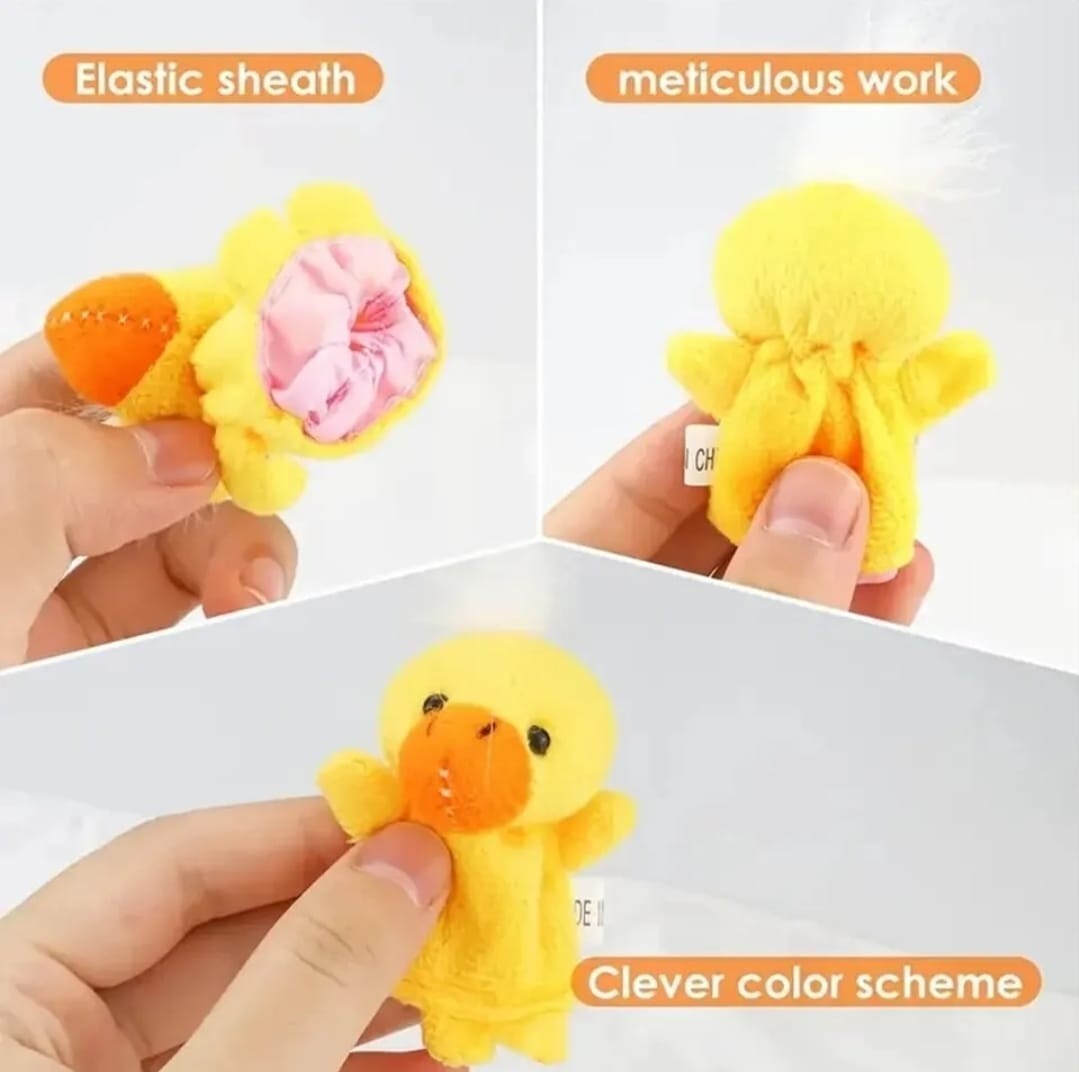 Cartoon Hand doll finger puppet baby children toy early education ...
