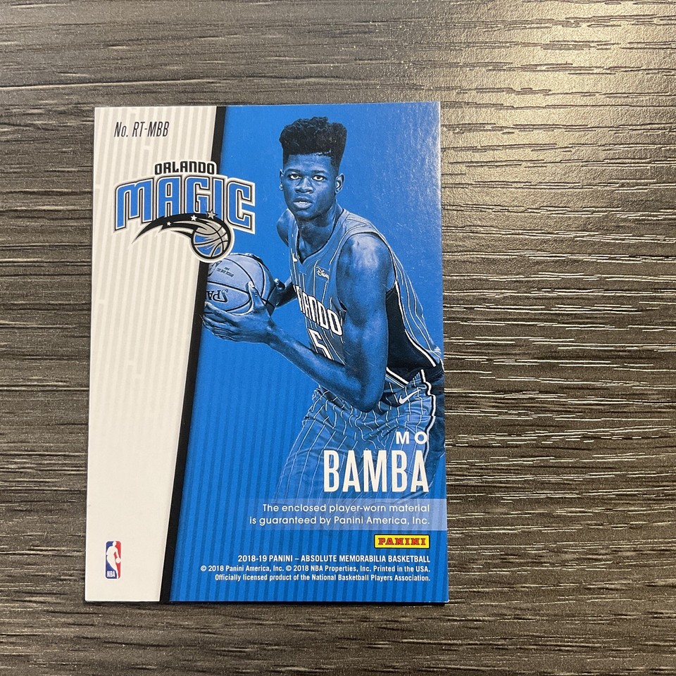 Mo Bamba 2018-19 Absolute Memorabilia Basketball Rookie Threads /199 🏀🔥 ...