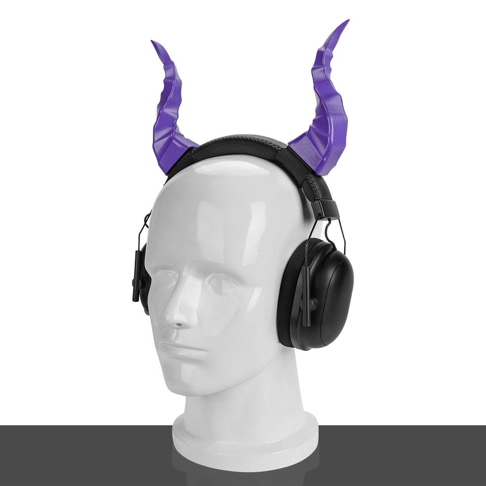 Geekria 3D Printed Demon Horns for Headphone, Devil Horns Handmade ...
