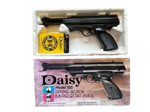 Vintage Daisy Model 188 Spring Action BB / Pellet Air Pistol w/ Box ...