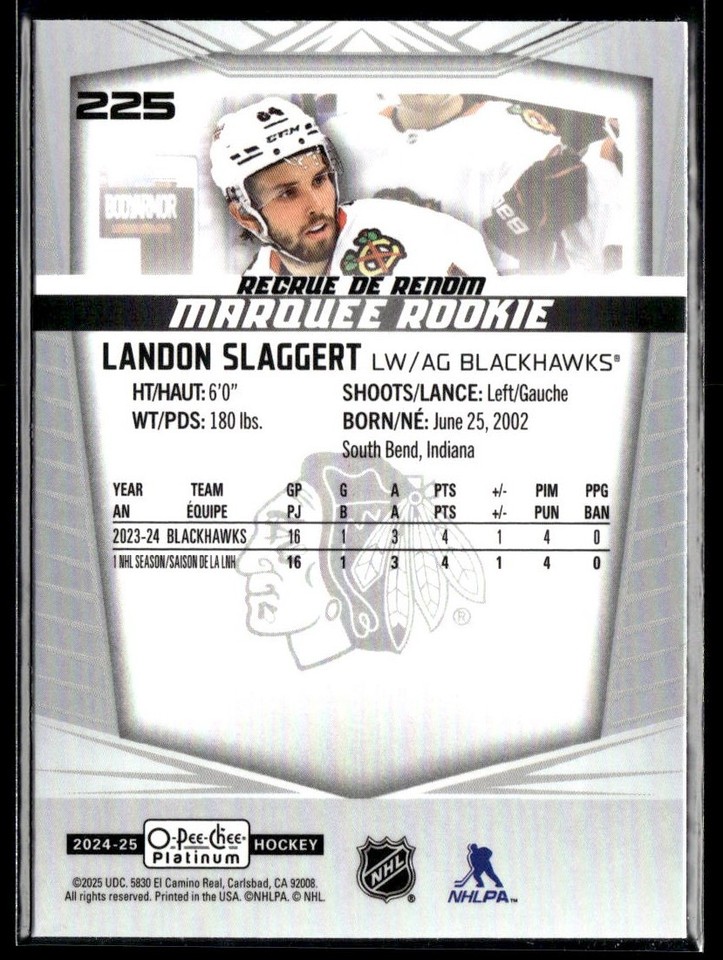2024-25 O-Pee-Chee PLATINUM HOCKEY - MARQUEE ROOKIE *U PICK FROM LIST ...