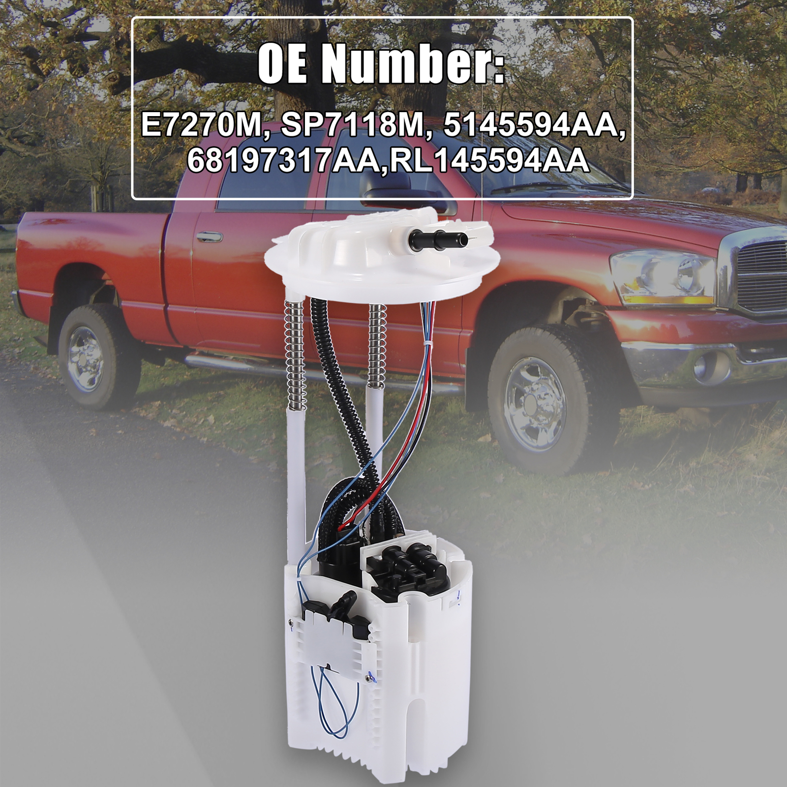 E7270M 5145594AA 68197317AA Electric Fuel Pump for Ram 1500 2011 2012 ...