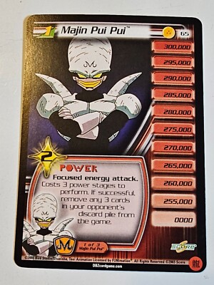Majin Pui Pui 2003 Score Limited Dragon Ball Z DBZ TCG #65 | eBay