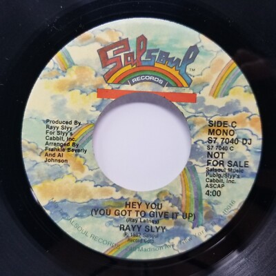 Rayy Slyy Hey You R&B Soul 45rpm 7" Vinyl Record | eBay