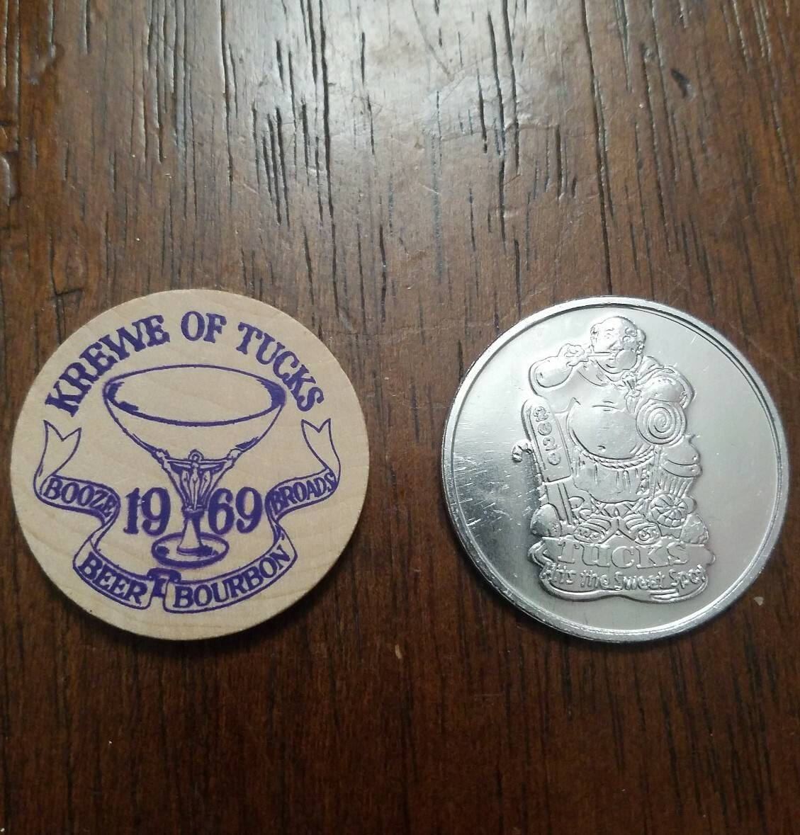 2020 Krewe Of Tucks Doubloon Mardi Gras Aluminum & Wood | eBay