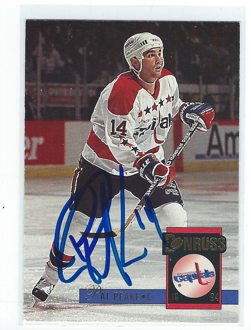Pat Peake Signed 1993/94 Donruss Card #361 | eBay