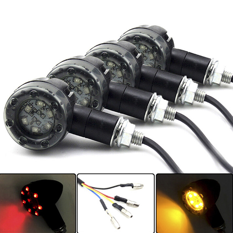 Motorcycle Bike LED Amber Turn Signal Blinker Light Indicator Bulb ...