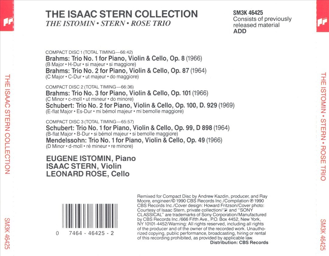 THE ISAAC STERN COLLECTION NEW CD | eBay