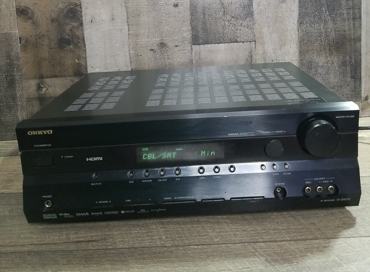 Onkyo TX-SR575 AM/FM Stereo 7.1-Channel XM Ready Home Theater Receiver ...