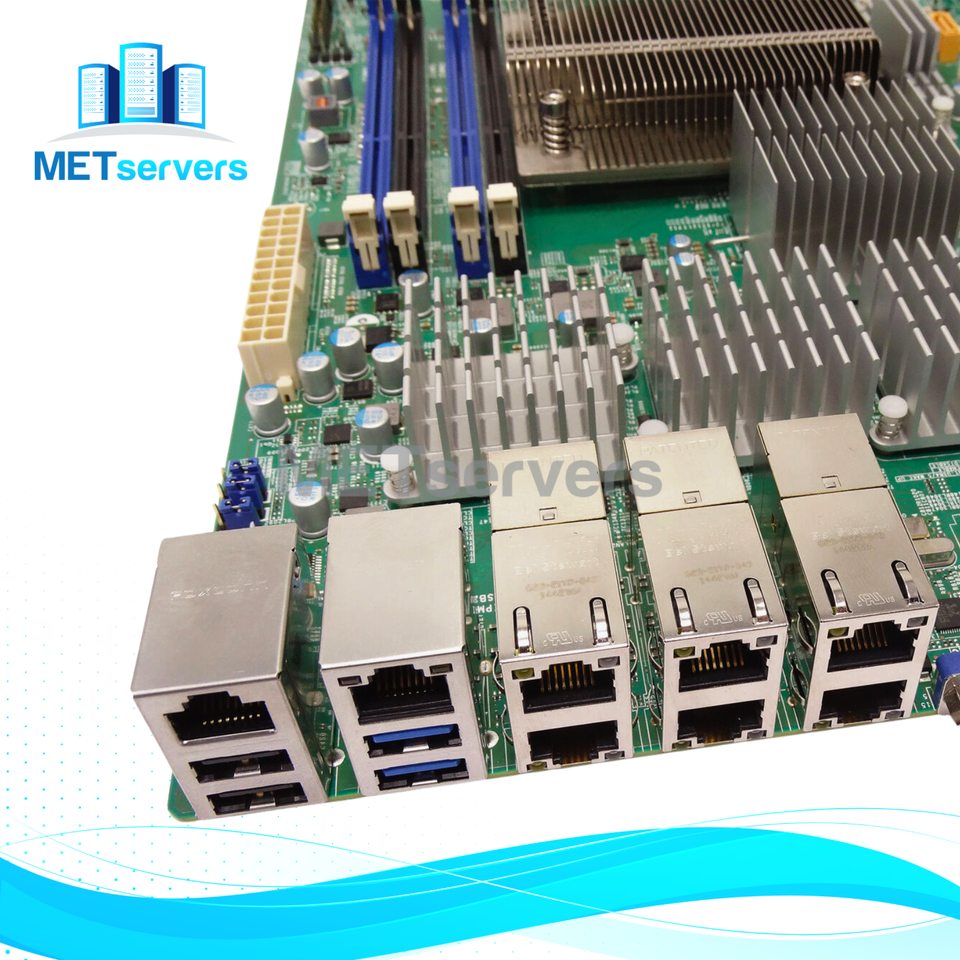 Supermicro Motherboard 6x 10GbE LAN LGA1150 Xeon E3 DDR3 mATX X10SLH-N6 ...