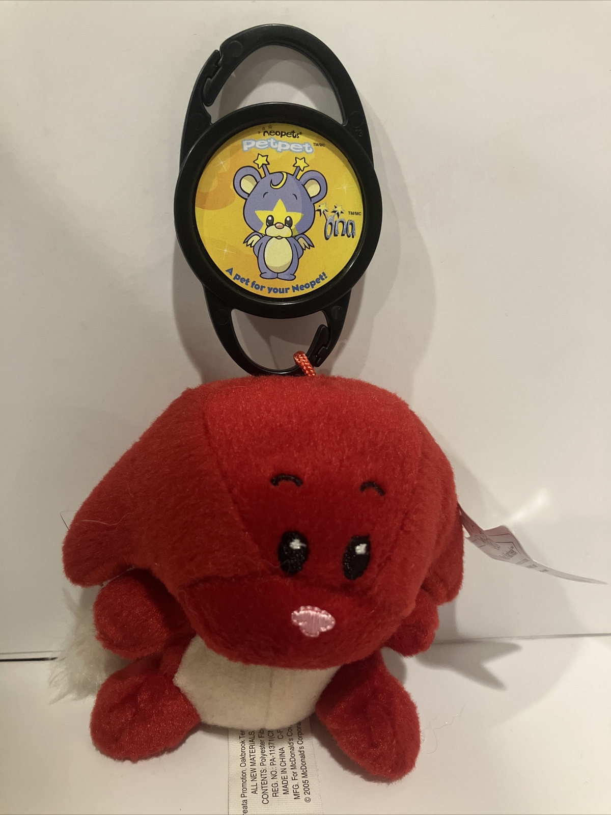 Neopets Red Kacheek Plush Stuffed Animal McDonalds Promo Toy 2005 4" | eBay