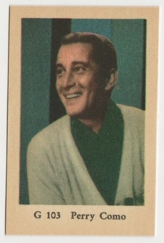 Perry Como Dutch Gum Trading Card - 1964 G Set #103 E5 Sharp NM! | eBay