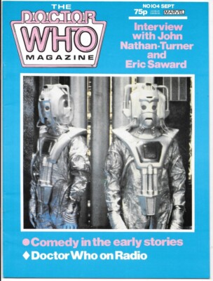 Doctor Who Monthly Comic Magazine #104 Cybermen Cover 1985 VERY FINE | eBay