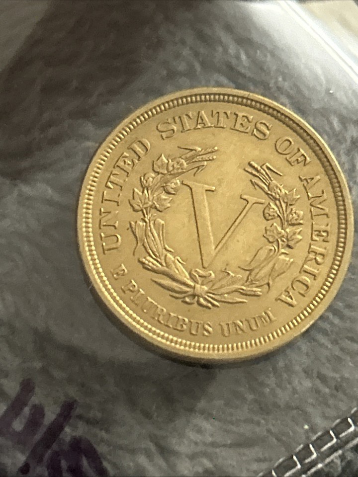 1883 Racketeer Gold-Plated Liberty v Nickel Coin No Cents AU ...