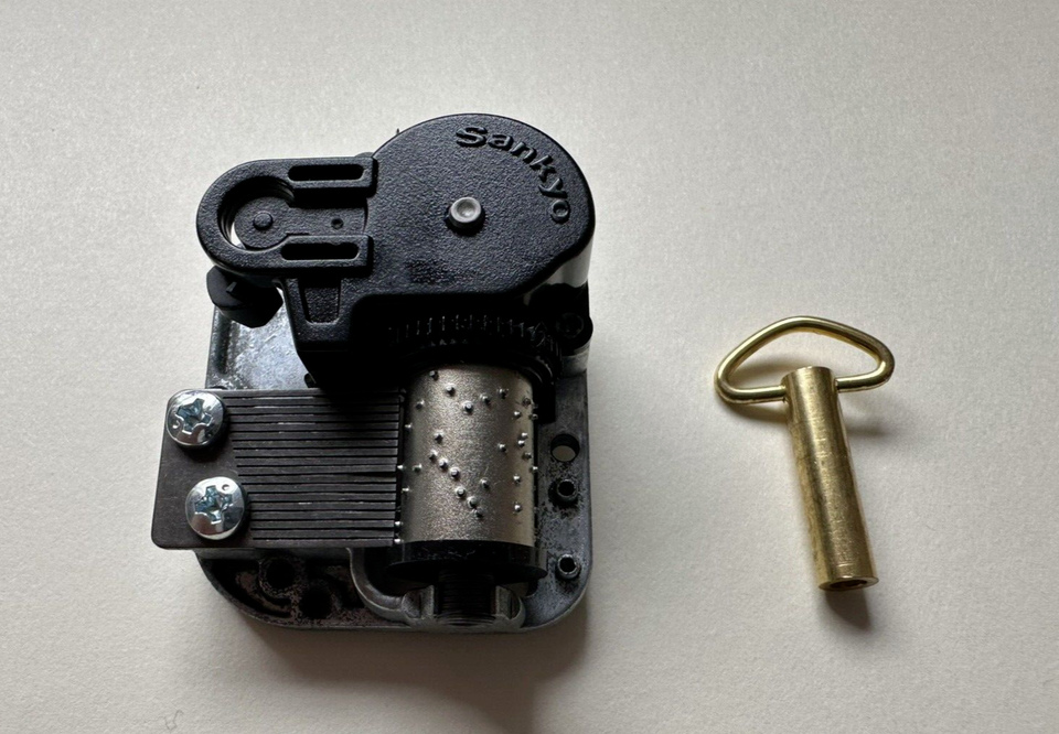 Sankyo Music Box Movement with Key - Plays "Beautiful Dreamer" | eBay