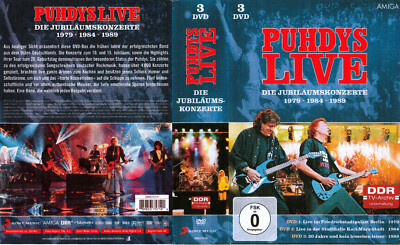 Puhdys / Die Jubiläumskonzerte Live / 1979+1984+1989 / DVD´s von 2016 ...