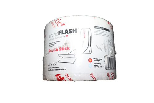 Arctic-Flash Synthetic Flashing Tape 4"×75', Peel & Stick, Ox ...