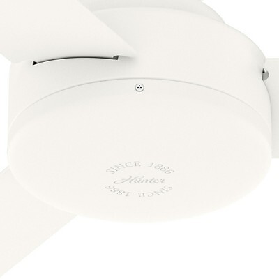 44" Presto Low Profile Ceiling Fan and Wall Control Matte White ...