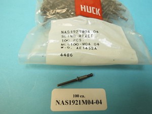 (100) NAS1921M04-04 HUCK Monel Aerospace Rivets 1/8" | eBay