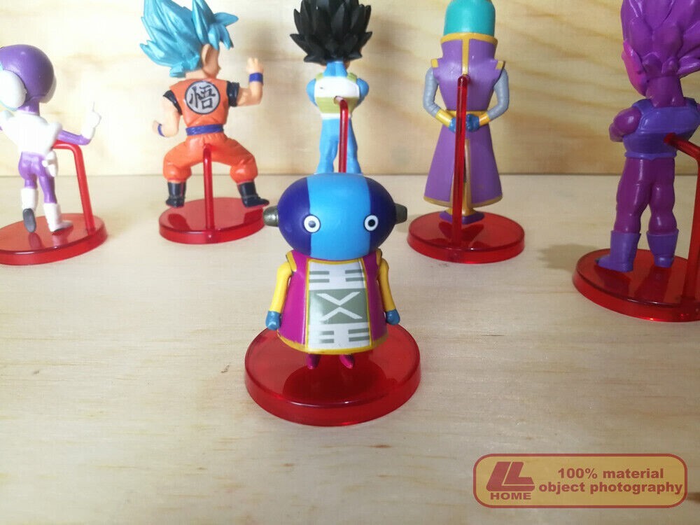 Anime Dragon Ball Z Super Son Goku Vegeta Zeno Guard 6pcs Figure Cake ...