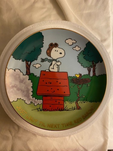 PEANUTS SNOOPY DANBURY MINT PORCELAIN ‘Just Wait Til Next Time,RED ...