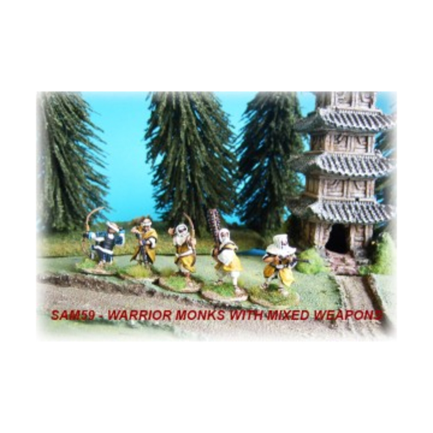 AW Minis Samurai Mini 28mm Warrior Monks w/Mixed Weapons Pack New | eBay