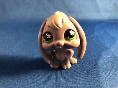 Littlest Pet Shop LPS #648 Bunny Lob Ears Purple/White With Green ...